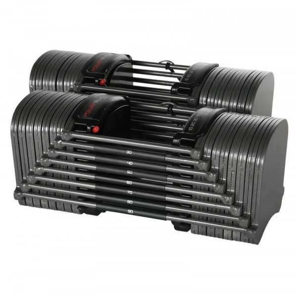 POWERBLOCK SPORT EXP SET 5-90 HALTERES AUTOMATIQUES